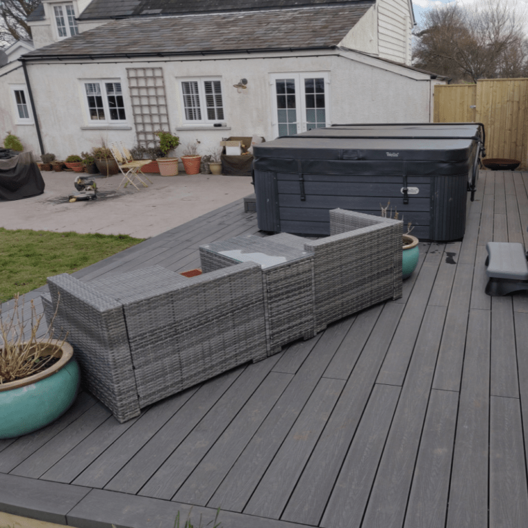 Composite Decking Step Nosing Anthracite | Tough Decking